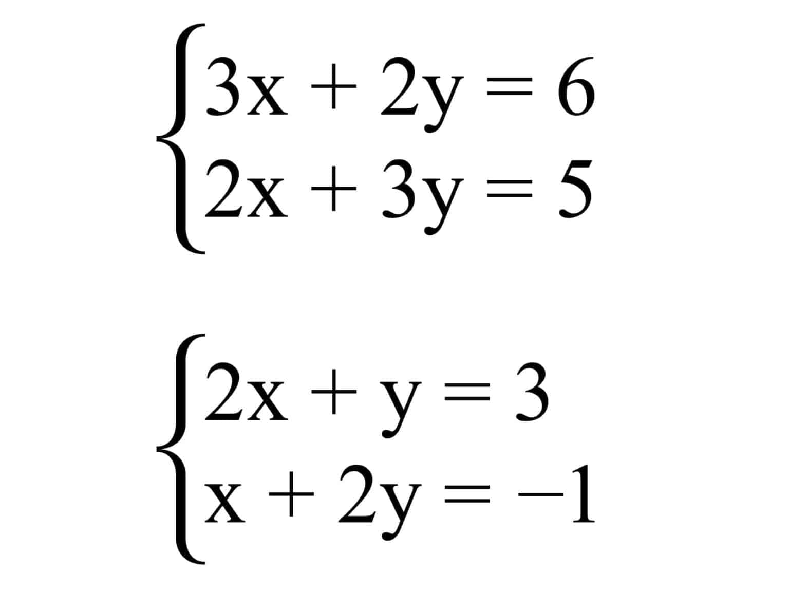 26 Different Types of Equations – Nayturr